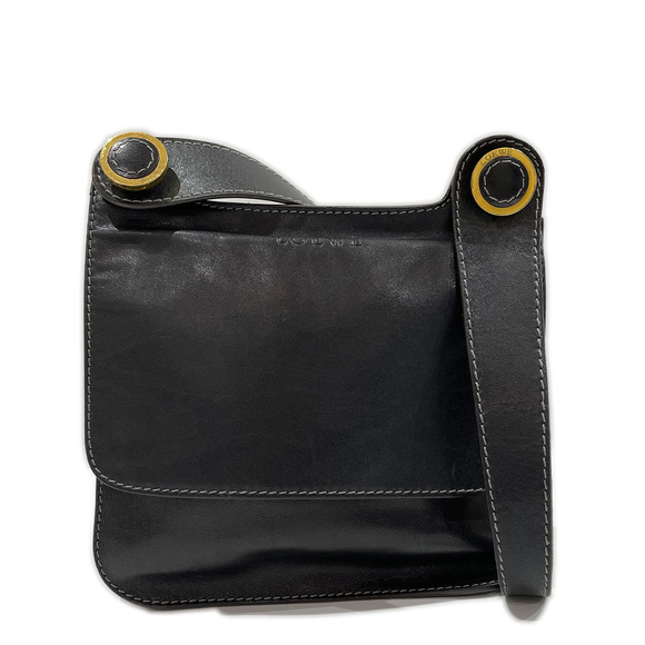 Loewe | Bags | Loewe Logo Big Button Big Stitch Shoulder Bag Black ...